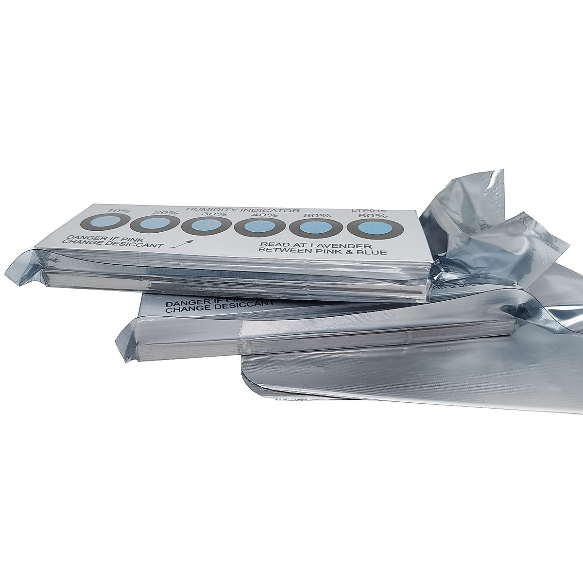GLTL 50PCS Dry & Dry Premium Humidity Indicator Cards (Reusable) 10-60% 6 Spot