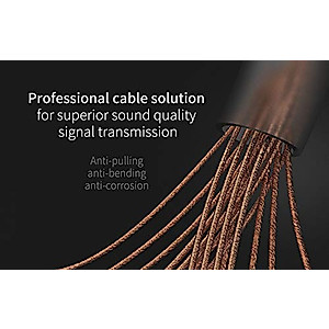 KZ IEM Earphone 3BA Balanced Armature Headphone HD Sound in Ear HiFi Stereo Noise Cancelling Earbuds AS06 Triple-Driver Universal-Compatible with Smartphones (Cyan with MIC)