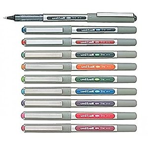 Uni-Ball EYE UB-157 Rollerball Pen 0.7mm Ball [Pack of 10] One of each colour