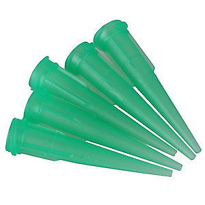 szzijia Green 18 Gauge Dispensing Needle Tapered Tip TT Blunt Glue Liquid Pack of 100