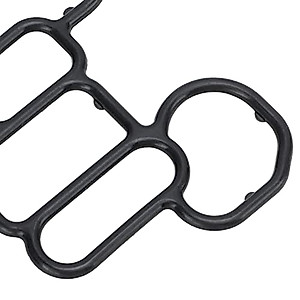 Oil Filter Housing Gasket, Rubber 15302‑RDV‑J00 Durable Heat Resistant Black Flexible Antiaging Engine Part for Auto