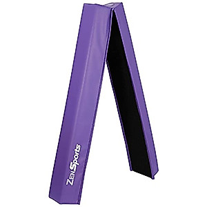 ZENY 6ft Folding Gymnastics Balance Beam Foam Floor Balance Beam Bar with Anti-slip Base Walking Beams Home Gymnastics Equipment for Kids Adults