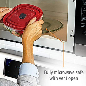 Rubbermaid 2030328 Easy Find Vented Lid Food Storage Container, 3-Cup (4)