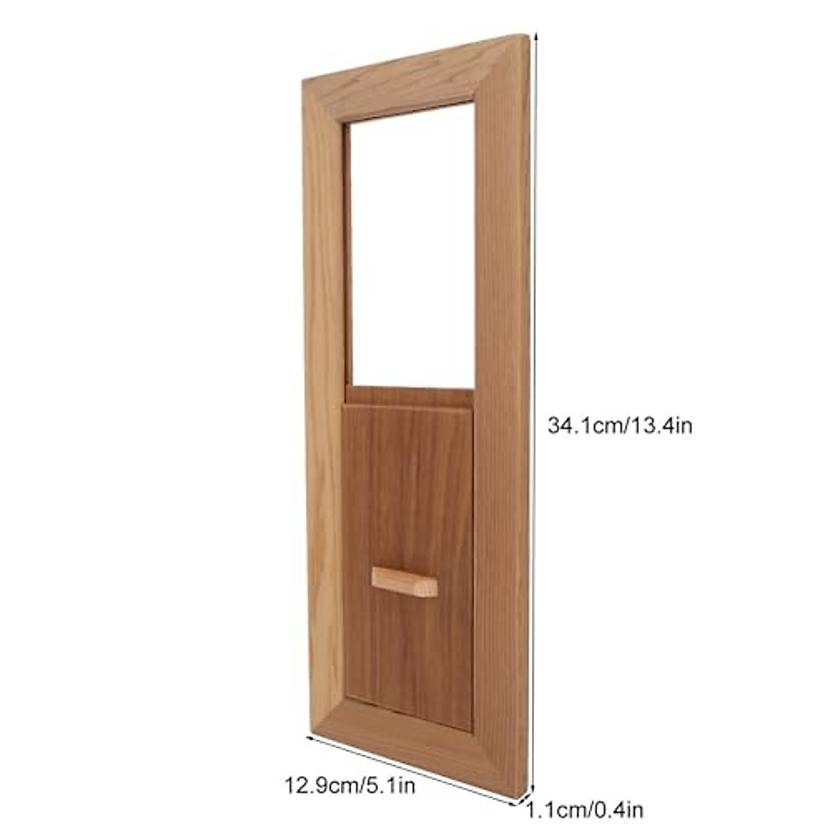 Fdit Cedar Sauna Gable Vent Kit Square Sauna Room Air Vent Grille Wooden Ventilation Louvers Sauna Room Ventilation Louvers Accessory for Sauna Room and Swimming Pool