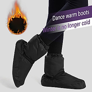 BTSEURY Ballet Warm Up Booties Ballet Winter Boot Warm Dance Shoes Comfortable Lightweight Dance Shoes for Teen Girl Woman
