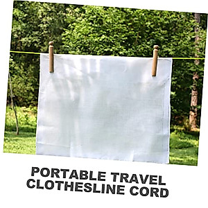 STOBAZA 3pcs Heavy Duty Lanyard Travel Clothesline Outdoor Clothes Line Hiking Bungee Clothesline Washing Line Poles for Outside Outdoor Camping Lanyard Portable Clothesline Cord Elastic