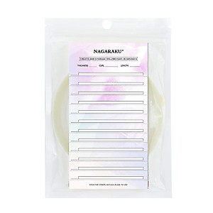 NAGARAKU Eyelash Extension Storage Card Premade Fans Volume Lash Storage 2mm Sticky Strip False Eyelashes Paper Card (20 Sheets with 1 Roll Tape)