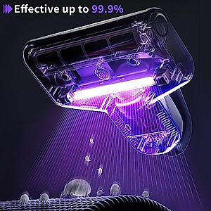 OQZZ Mattress Vacuum Cleaner, UV Bed Vacuum Cleaner Upgrade 14KPa Mattress Cleaner Vacuum with Roller Brush & Double Dust Cups, for Bed, Fabric Sofa, Carpet & Other Fabric Surfaces