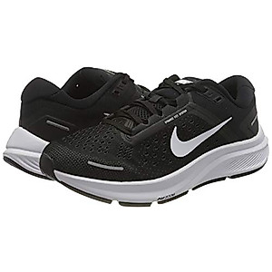 Nike Women's W AIR Zoom Structure 23 Running Shoe, Black White Anthracite, 8