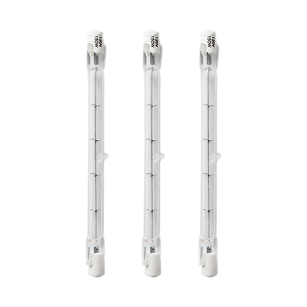 3 Pack TP Lighting J Type T3/78mm, 120V 150W Light Halogen