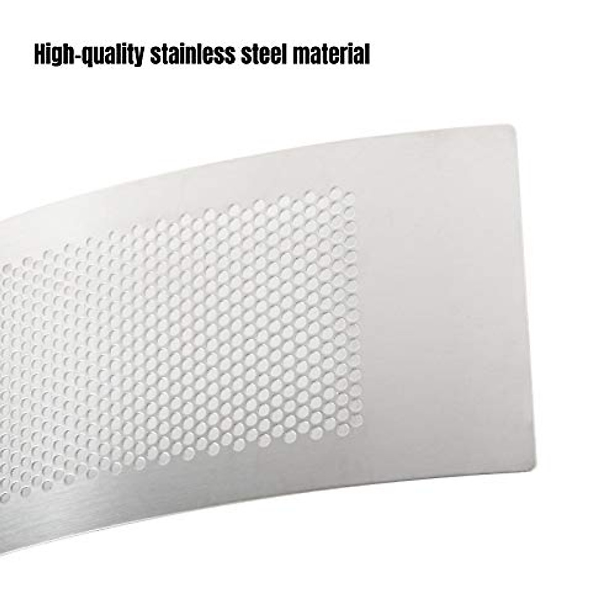 VANKEY Stainless Steel Metal Punched Mesh Panel Fits for Medium&Large Big Green Egg Draft Door Egg Bottom Vent Replacement Punched Metal Panel Big Green Egg Accessories