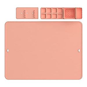 Versatile Silicone Art Mat: Your Essential Creative Companion, 23.6" x 15.8", Silicone Craft Mat, Nonstick Mat, Reusable Drawing, Art, and Paint Mat (Pink)