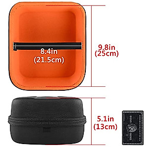 Geekria Shield Case for Large Sized Over-Ear Headphones, Replacement Extra Hard Shell Travel Carrying Bag with Cable Storage, Compatible with Sennheiser HD800S, Beyerdynamic Headsets (Black)