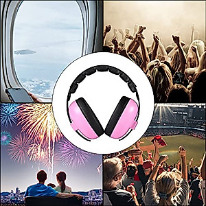 Rngeo 2 Packs Baby Noise Canceling Headphones, Baby Ear Protection Earmuffs Infant Hearing Protection Ear Muffs for Babies, Infants, Toddlers and Newborns Age 0-2+ Years (Blue & Pink)