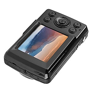 Digital Video Camera, 16MP 720P 30FPS Digital Camera, 16X Zoom Camera for Kids, Beginners, Teenagers, 2.4 Inch Large Screen, 9.5 x 5.5 x 2.5cm(Black)