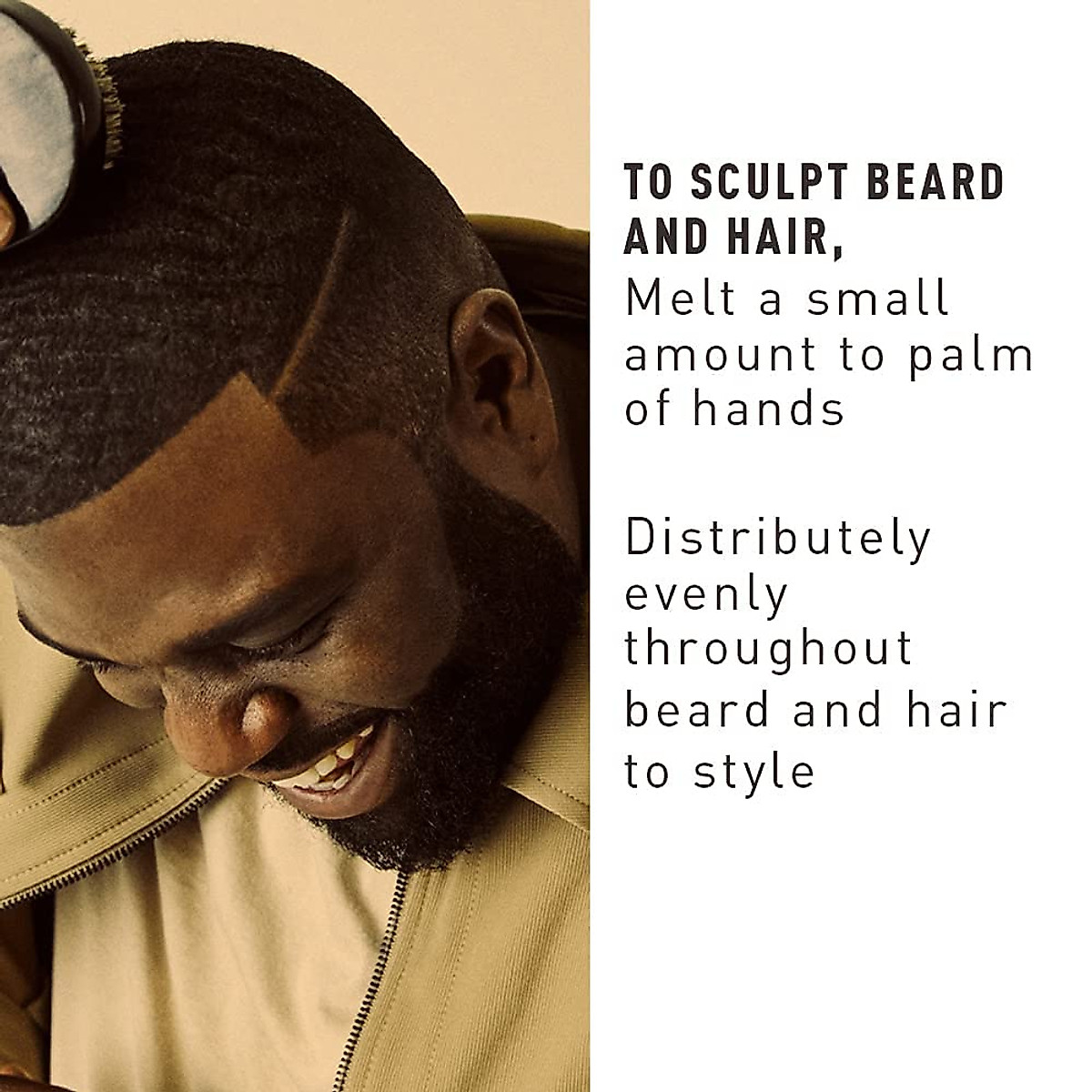 Beard Balm & Hair Pomade by Bevel with Coconut Oil and Shea Butter, Beard Care for Men, 1.7 oz (Packaging May Vary)