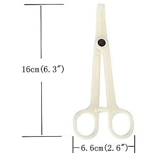 Disposable Piercing Clamps Set,10pcs Disposable Slotted Navel Forceps Clamp Triangle Open Plier Ear Nose Piercing Tools