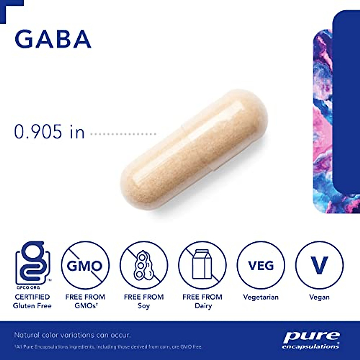 Pure Encapsulations GABA | Supplement to Support Relaxation and Moderation of Occasional Stress* | 120 Capsules