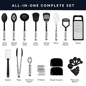 Home Hero 20 Pcs Knife Set + 35 Pcs Kitchen Utensils Set