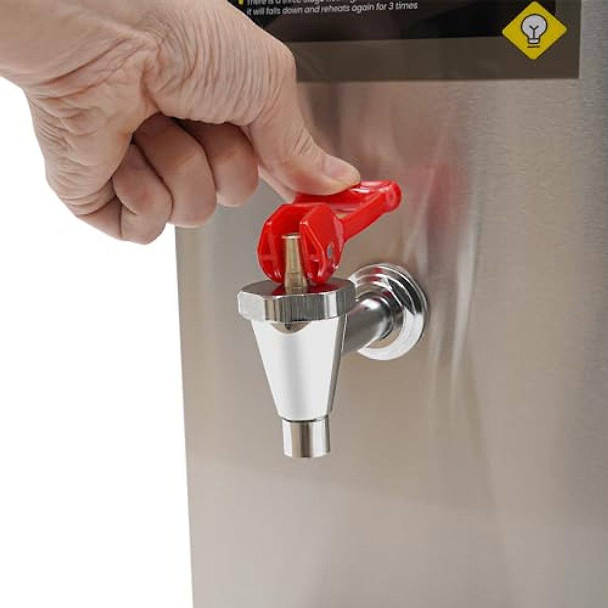 LOHISHILO Commercial Milk Frother 2000W 8L Electric Steam Milk Frothing Machine Steam Boiling Water Machine, Milk Foam Espresso Machine with LED Display for Coffee Milk Tea Dessert, Silver