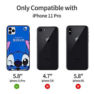 BABY FUN iPhone 11 Case with HD Screen Protector, 2 Lanyard, Cell Phone Stand, Cute Cartoon 3D Character Silicone Cover Case for iPhone 11