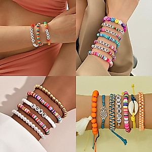 DIYDEC 1400pcs Glow Letter Beads 4x7mm Acrylic Glow in The Dark 28 Grids Round Letter Beads UV Luminous Alphabet Beads with Heart Beads for Bracelets Making DIY Crafts for Girls Adults