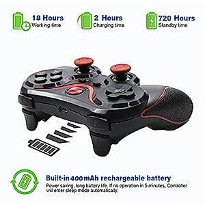 Megadream Android Gamepad Controller, Wireless Key Mapping Gamepad Joystick Perfect for Call of Duty & PUBG Mobile & More, Compatible for Samsung Galaxy HTC LG Other Phone, Not for iOS