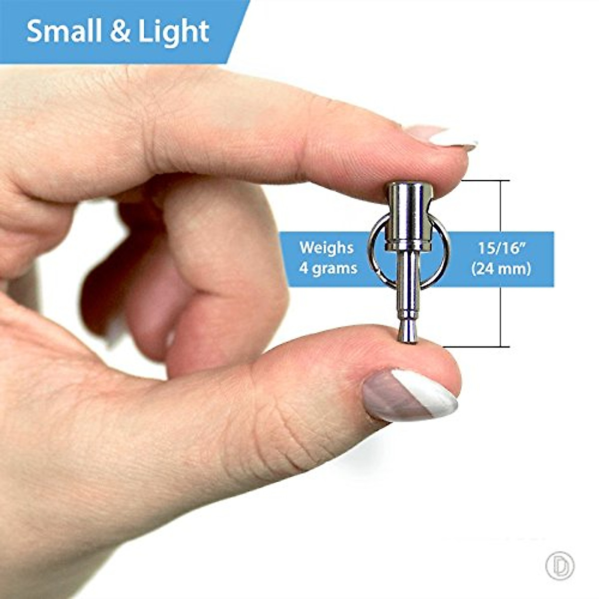 Dongle Dangler 3.5mm Headphone Jack Adapter - Compatible with iPhone 15/15 Pro/ 14/14 Pro/13/13 Pro/12/12 Pro/11/11 Pro/X/Xr/Xs/SE (Keychain 1-Pack)