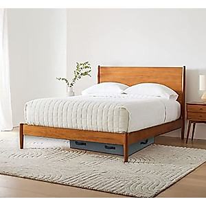 Underbed Storage Bags Organizer, Pack of 6 Foldable Under Bed Storage Containers with Sturdy Zipper Holder, Breathable Storage Bins with 4 Handles and Clear Window for Comforter, Blankets, Clothes and Toys.