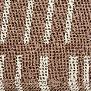 DII Urban Geometric Collection Cotton Throw Blanket, 50x60, Stone