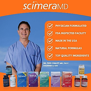 ScimeraMD® Scimune Immune Support Vitamin Supplement with Zinc, Quercetin, Vitamin C, Echinacea, and Wellmune®, 14 CT