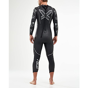 Men’s Propel:2 Wetsuit – Triathlon Full Body Wetsuit with Back Zipper Closure, Black Textural-Geo, XL – Men’s Full Wetsuit for Freediving, Swimming