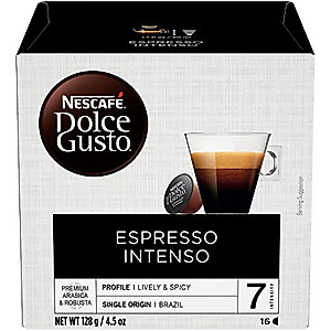 Nescafe Dolce Gusto Coffee Pods, Espresso Intenso, 16 Count (Pack of 3)