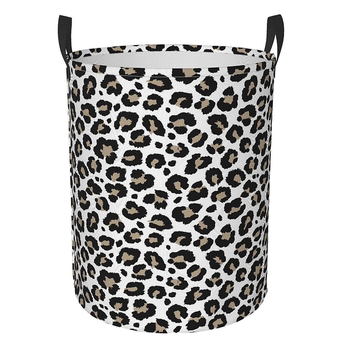 Foruidea Cheetah Leopard Print Laundry Basket,Laundry Hamper,Collapsible Storage Bin, Oxford Fabric Clothes Baskets,Nursery Hamper For Home,Office,Dorm,Gift Basket