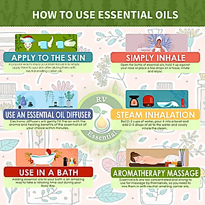 R V Essential Pure Vanilla Essential Oil 5ml (0.169oz)- Vanilla Planifolia (100% Pure and Natural Therapeutic Grade)