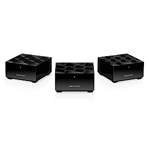 NETGEAR Nighthawk Tri-Band Whole Home Mesh WiFi 6 System (MK73S) – Router + 2 Satellite Extenders - 3Gbps Speed - Coverage up to 4,500 sq. ft., 25 Devices - Includes 1-Year Armor – AX3000 802.11ax
