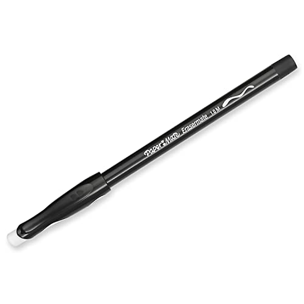 Paper Mate Erasermate Stick Medium Tip Ballpoint Pens, 5 Black Ink Pens (3150458PP)