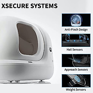 PETKIT Self Cleaning Cat Litter Box, PURAMAX Extra Large Automatic Cat Litter Box for Multiple Cats, xSecure/Odor Removal/APP Control