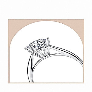 Ouslier 925 Sterling Silver Personalized Birthstone Infinity Name Ring with Engraving Inside (Silver)