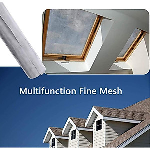 KISKIS 304 Stainless Steel Woven Wire Mesh, Wire Mesh Window Screen Mesh, Prevent Mouse Mice Snakes Hornets Rodents Entering,Easy to Cut and Install,120X300CM47X118INCH