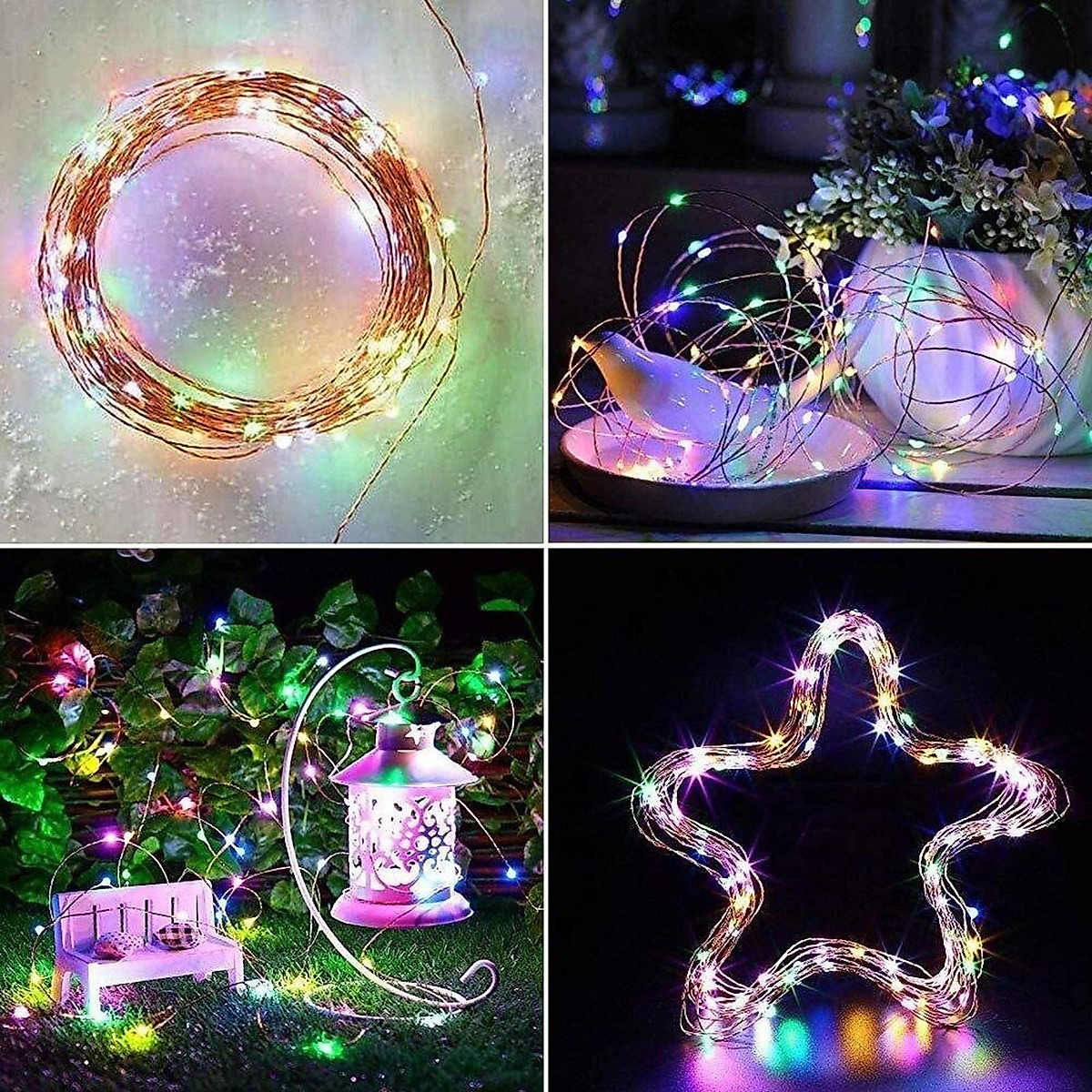 ZBM--ZBM Solar Lights Outdoor, Fairy Lights (20 Lights-200 Lights 8 Modes) Solar Garden Lights, 2m-20m Copper Wire Solar String Lights, Waterproof For Halloween, Christmas, Tree, Garden, Home, Wedding