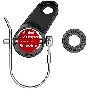 Angled Bike Trailer Hitch Attachment | Compatible with Instep and Schwinn Bike Trailers, Bike Coupler for a Wide Range of Bicycle Carriers, Trailer Sizes, Models, and Styles