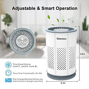 Air Purifier for Home up to 269sq ft/25㎡ Air Purifiers with True HEPA Filter for Bedroom, Living Room, Kitchen and Office