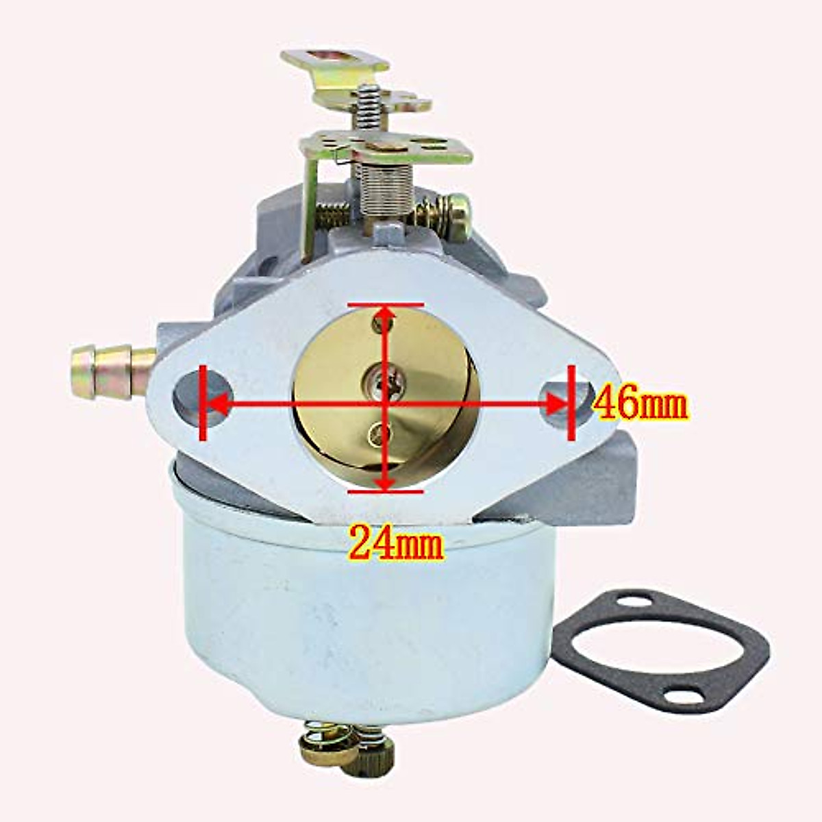 Yingshop Carburetor Compatible for John Deere Snowblower 526 726 732 826 826D 828D 832 1032 1032D TRS22 TRS24 TRS26 TRS27 TRS32 TRX24 TRX26 TRX27 TRX32 Snow Blower Carb with Primer Bulb Gasket Clamps