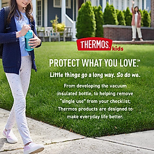 THERMOS FUNTAINER 16 Ounce Stainless Steel Vacuum Insulated Food Jar with Folding Spoon, Apricot