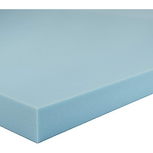 Amazon Basics Cooling Gel-Infused Memory Foam Mattress Topper, CertiPUR-US Certified, 3 Inches, Queen, Blue