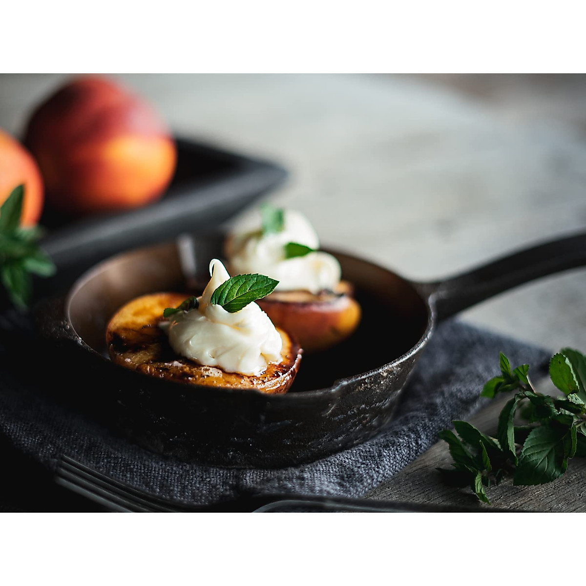 Barebones 6-Inch All-In-One Cast Iron Skillet Set- Skillet with Cast Iron Dutch Oven Style Lid - Camping Cookware Set