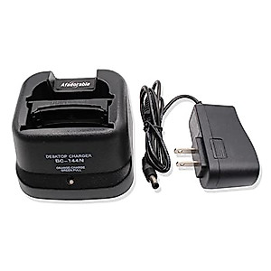 BC-137 BC-144N Charger for ICOM IC-A24 IC-A6 IC-V8 IC-V82 IC-U82 IC-F11 IC-F21 IC-F3GT IC-F4GT IC-F30GT IC-F40GT Radio, BP-209N BP-210N BP-211N BP-222N Battery Charger