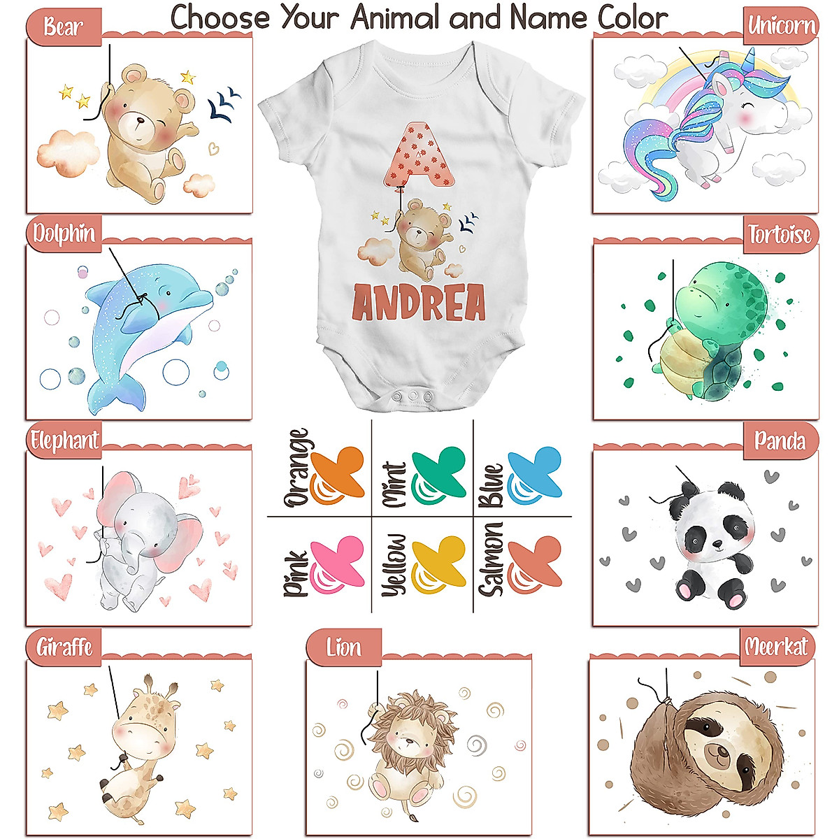 Ugly Christmas Sweater Personalized Girl Boy Baby Bodysuit Gift w/Name & Initial Newborn 6 12 18 24 Months Clothes