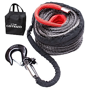Cainozo Kinetic Recovery Tow Rope,Kinetic Tow Rope Offroad Power Stretch Rope,Heavy-Duty Kinetic Recovery Rope,7/8"×30ft for car Truck ATV UTV SUV